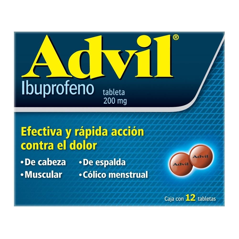 Advil 200 mg 12 tabletas | Walmart en línea