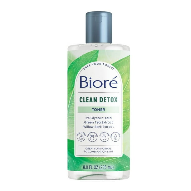 Tónico facial Bioré Detox suave on extracto de té verde 235 ml ...