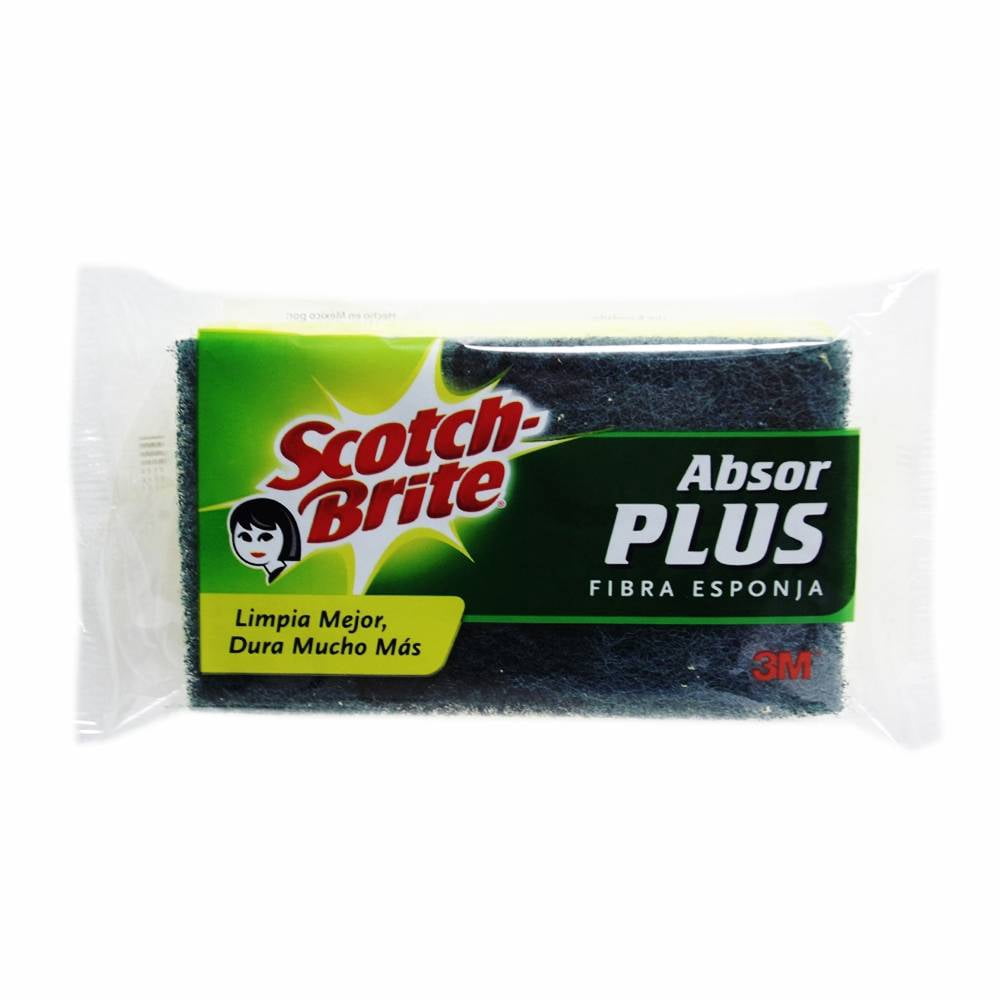 Fibra Esponja 3M Scotch Brite absor plus con aroma limón | Walmart en línea