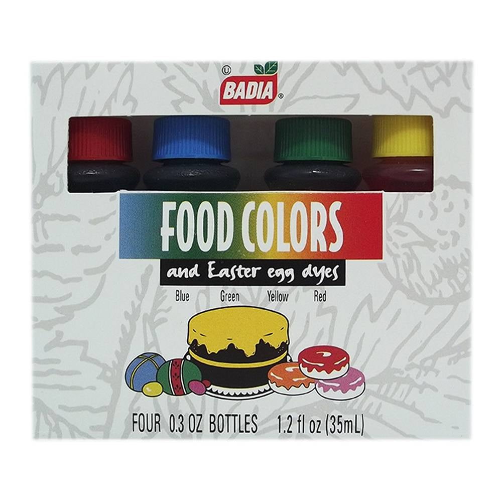 Colorante vegetal Badia para alimentos 4 pzas | Walmart en línea