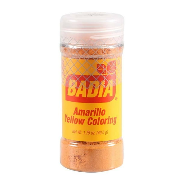 Colorante Badia amarillo yellow sin gluten 49.6 g | Walmart en línea