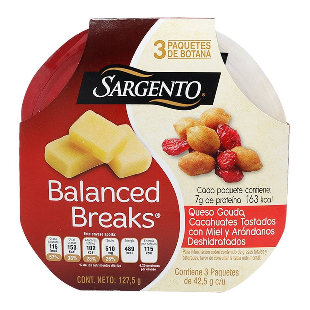 Queso gouda Sargento Balanced Breaks con cacahuates tostados con miel y ...