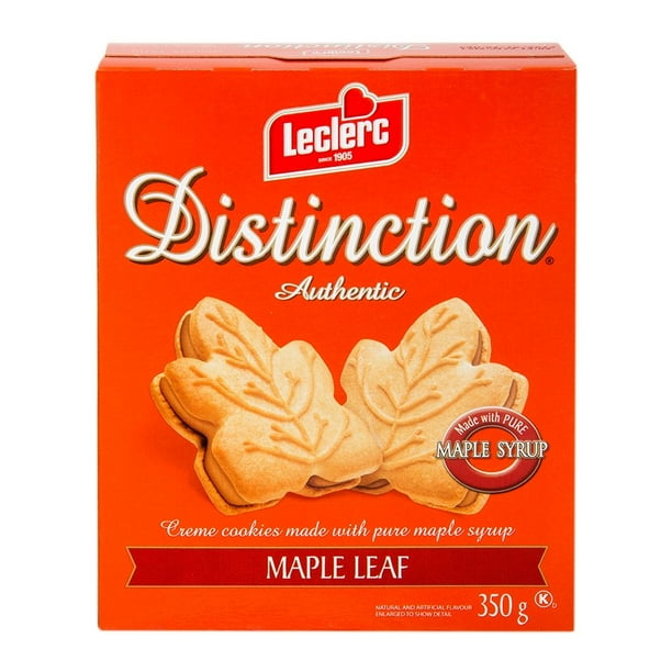 Galletas Leclerc Distinction con relleno cremoso de jarabe de maple 350 ...
