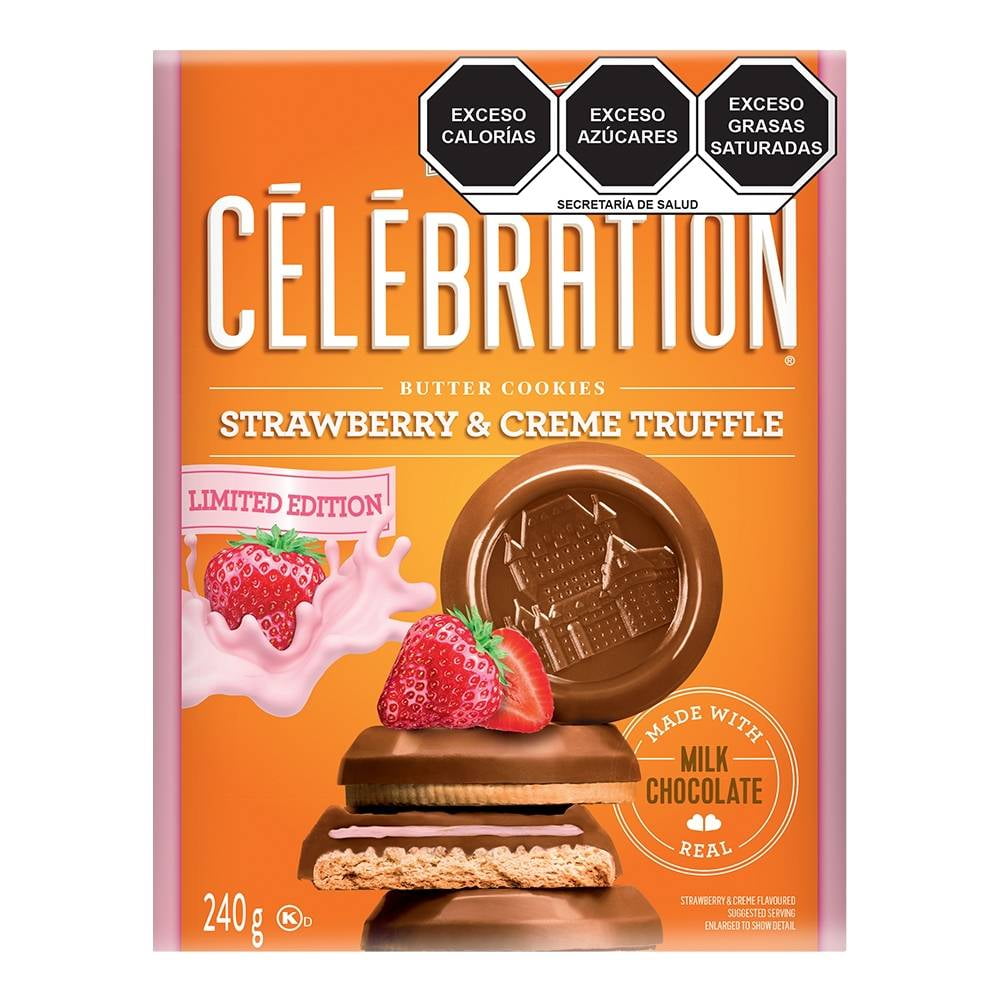 Galletas Leclerc celebration sabor fresa y chocolate 240 g | Walmart en ...