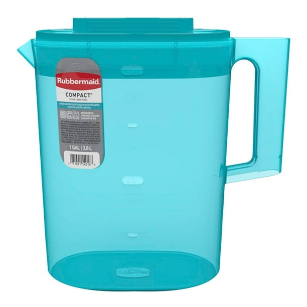 Jarra Rubbermaid de Plástico Rectangular con Tapa 3800 ml Rosa ...