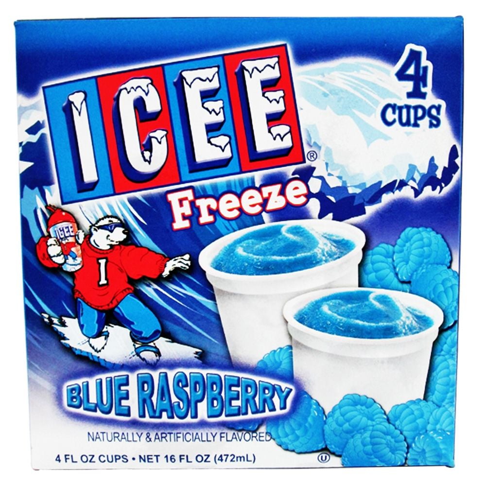 Nieve Icee Freeze sabor frambuesa azul 4 pzas | Walmart en línea