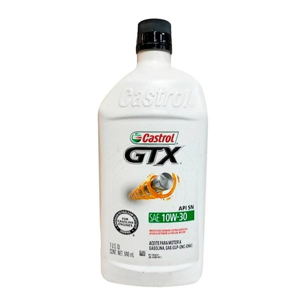 Aceite Multigrado Castrol GTX 10W 30 946 mil | Walmart en línea