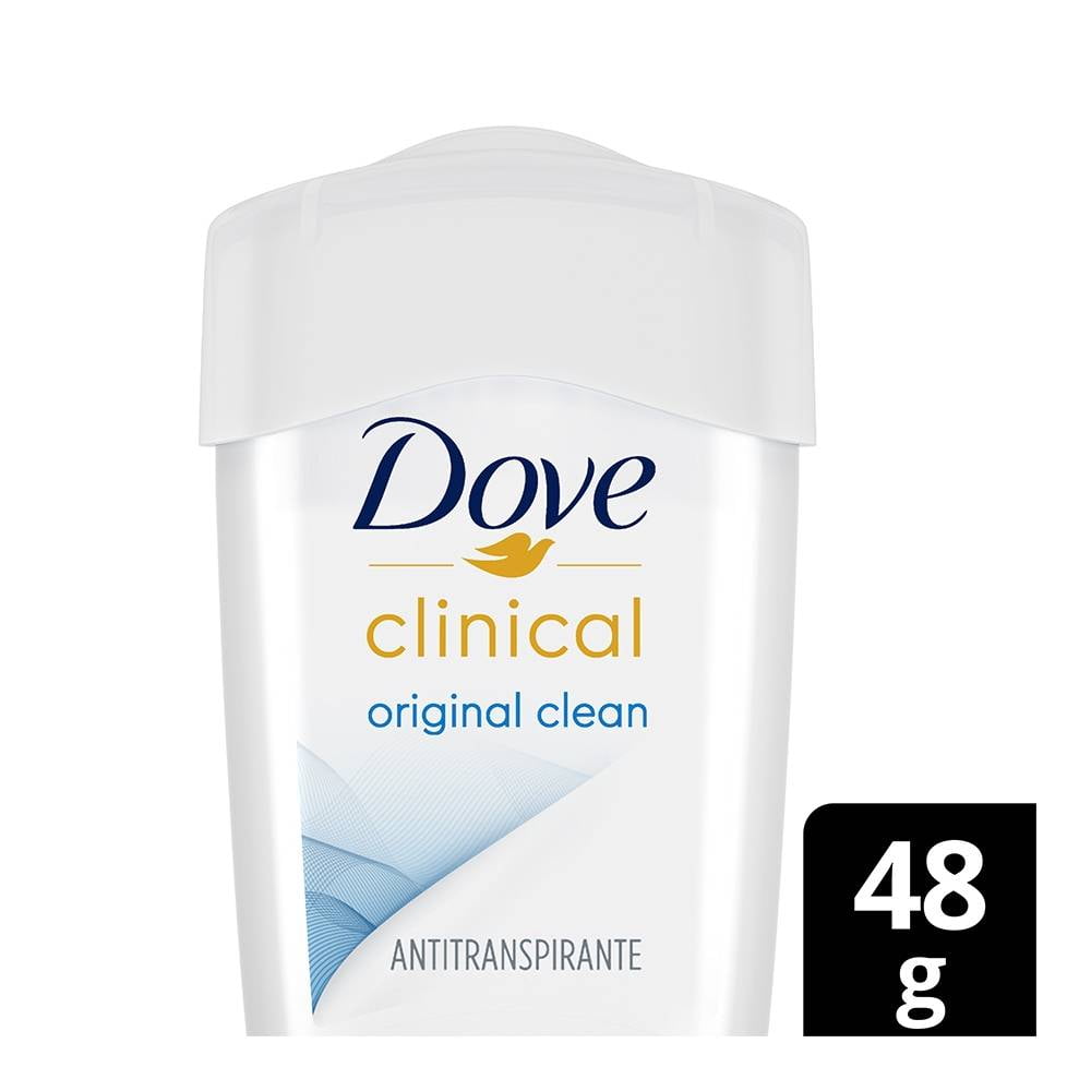 Antitranspirante Dove clinical original clean en crema para dama 48 g ...