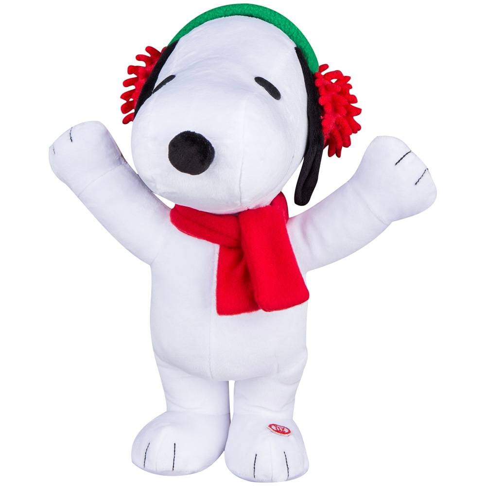 Juguete de Peluche Peanuts Snoopy con Orejeras, Bufanda y Cacahuates 33 ...