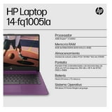 Laptop HP 14-fq1005la R3 5300u 8GBRAM 256SSD Morada | Walmart en línea