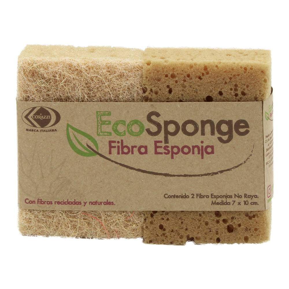 Fibra esponja Corazzi eco sponge no raya 2 pzas | Walmart en línea