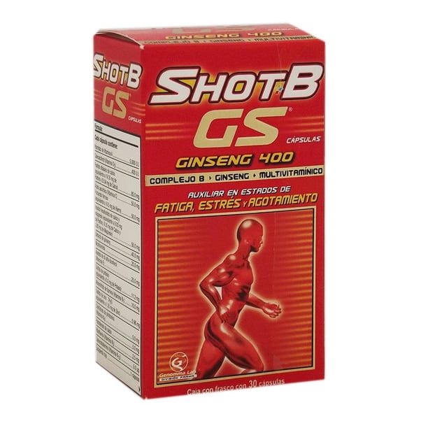 Multivitamínico Shot B GS 30 cápsulas | Walmart en línea