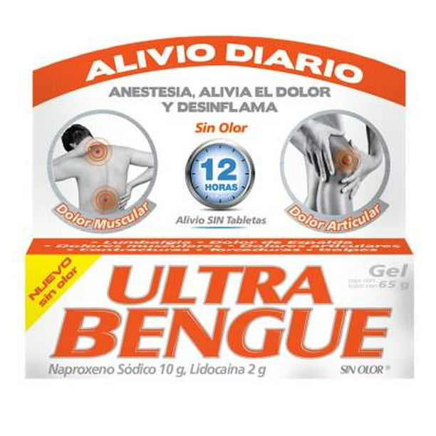 Ultra Bengue en gel alivio diario 65 g | Bodega Aurrera en línea