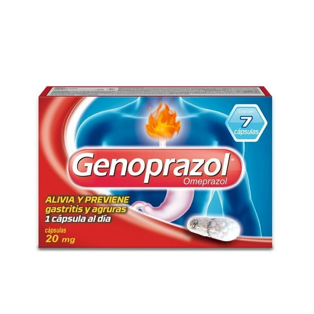 Genoprazol 20 mg 7 cápsulas | Walmart en línea