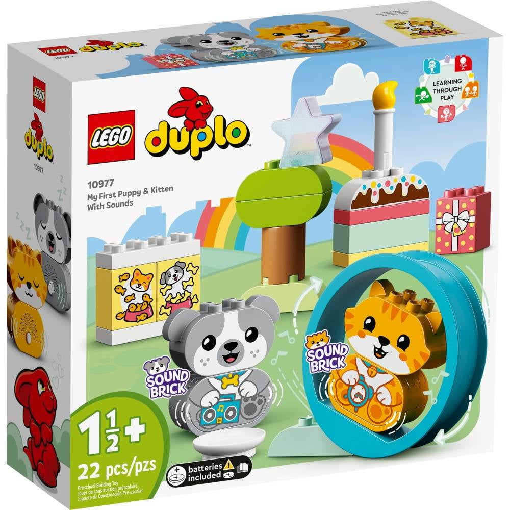 Set LEGO DUPLO Mis Primeros Cachorrito y Gatito con Sonidos 10977 ...