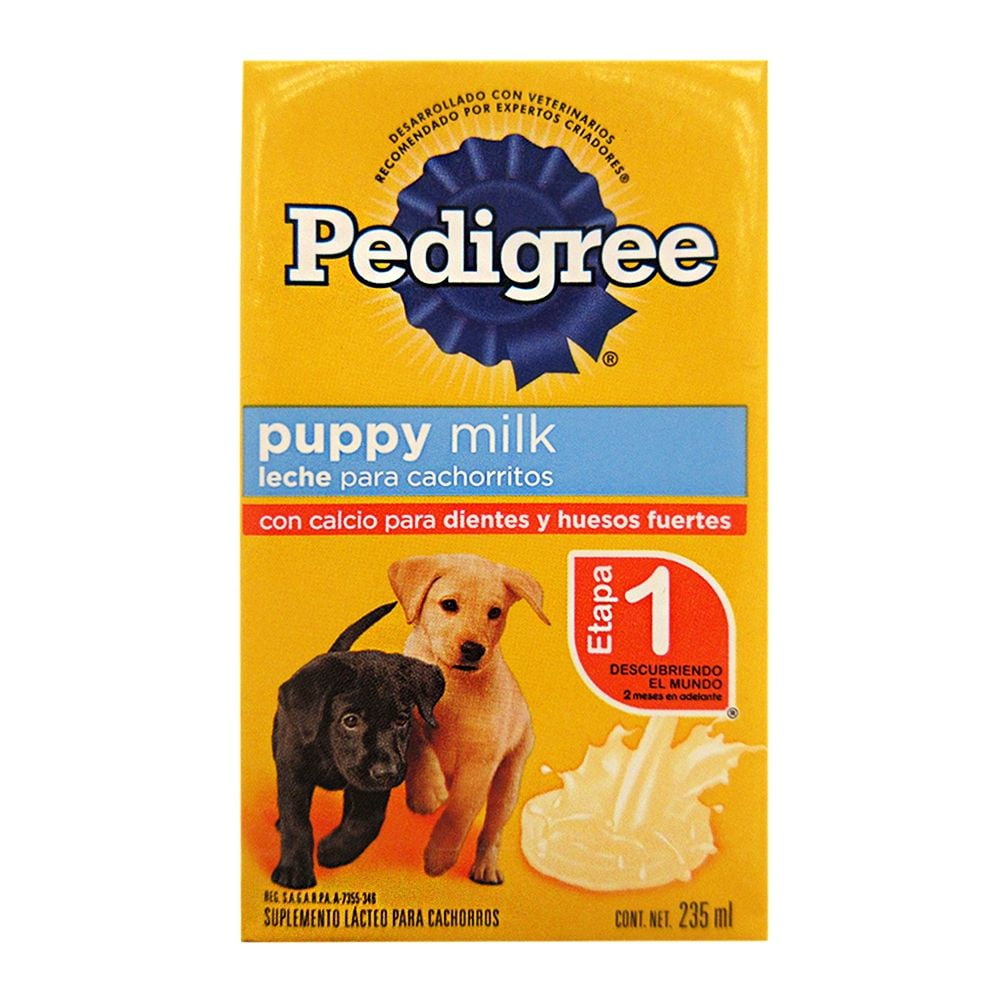 Leche para cachorro Pedigree Milk Cachorro Raza Mediana 235 ml ...