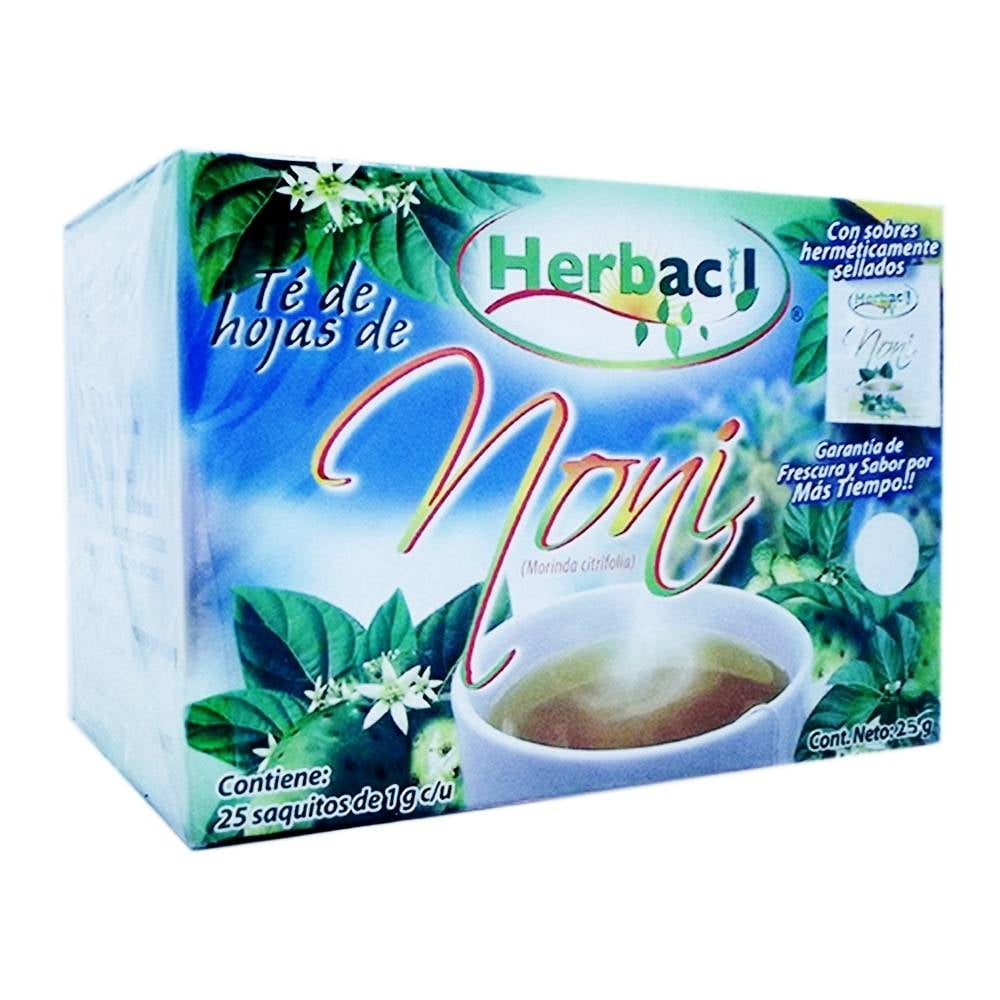 Té Herbacil hojas de noni 25 pzas | Walmart en línea
