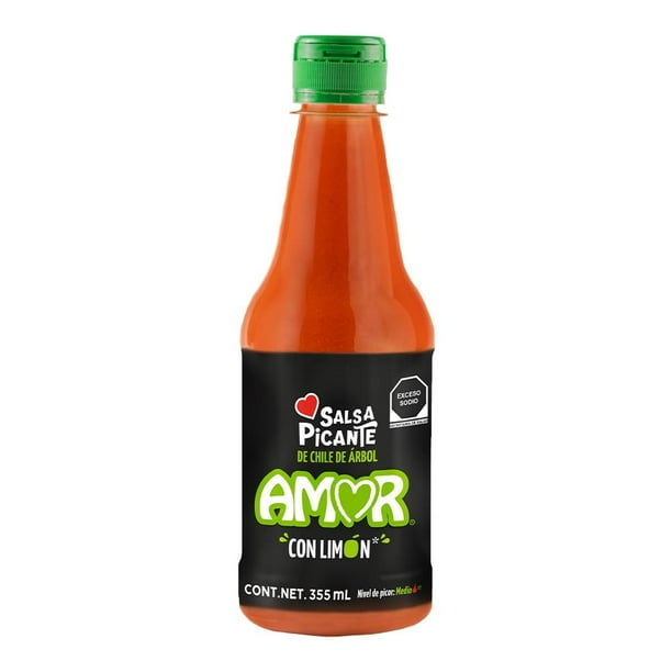 Salsa picante AMOR Con Limón de chiles secos 355 ml | Walmart en línea