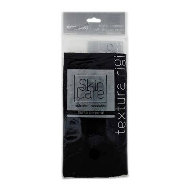 Toalla corporal Somaki Skin Care textura rígida color negro 1 pza ...