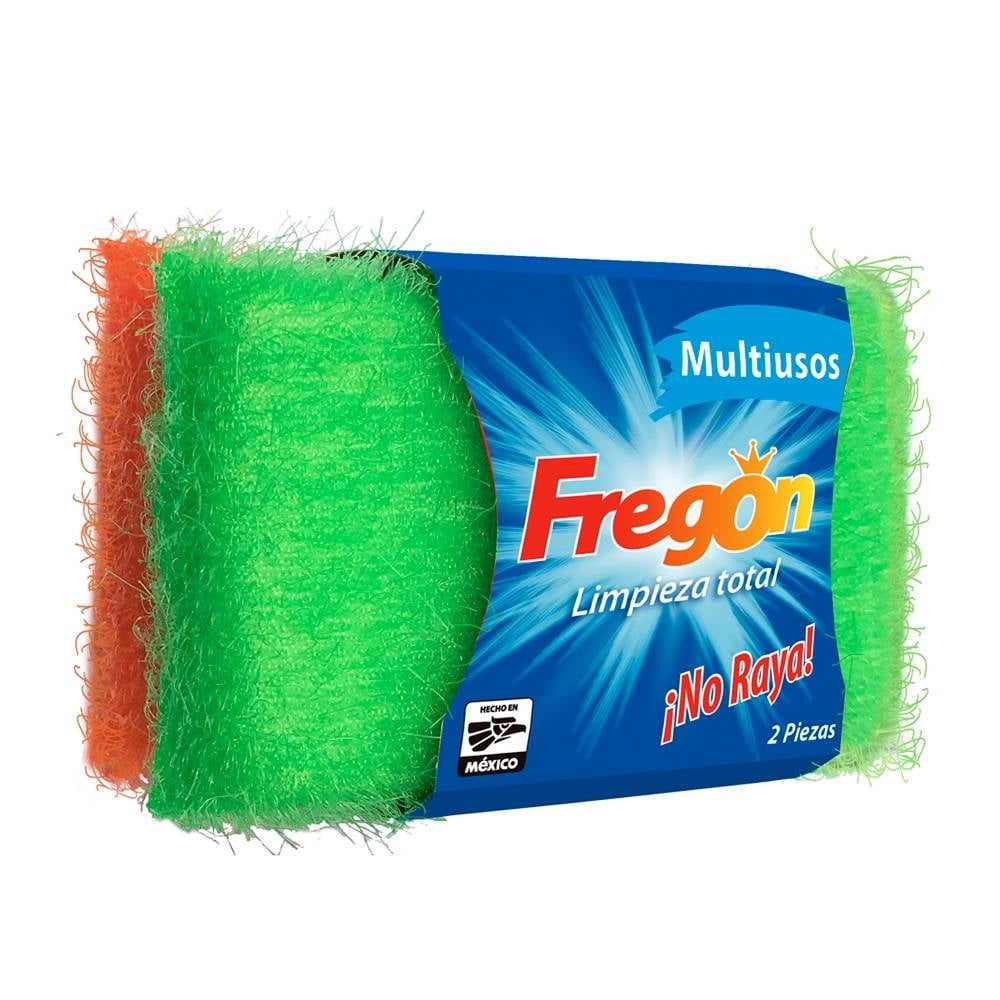 Fibra Fregon esponja multiusos clásica 1 paquete con 2 pzas | Walmart ...