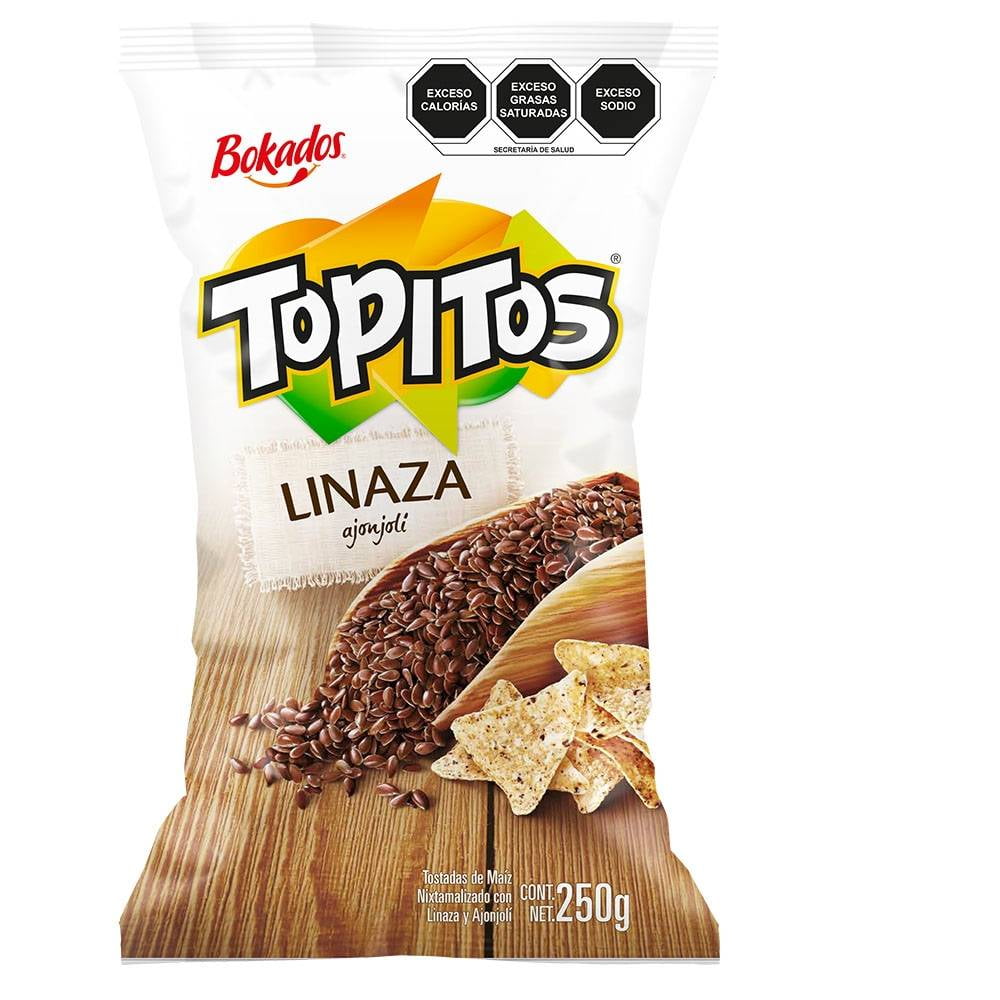 Botana Bokados Topitos con linaza sal de mar y ajonjolí 250 g | Walmart ...