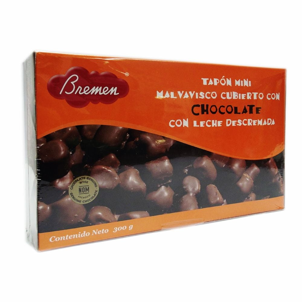Malvaviscos Bremen cubiertos con chocolate con leche descremada 300 g ...