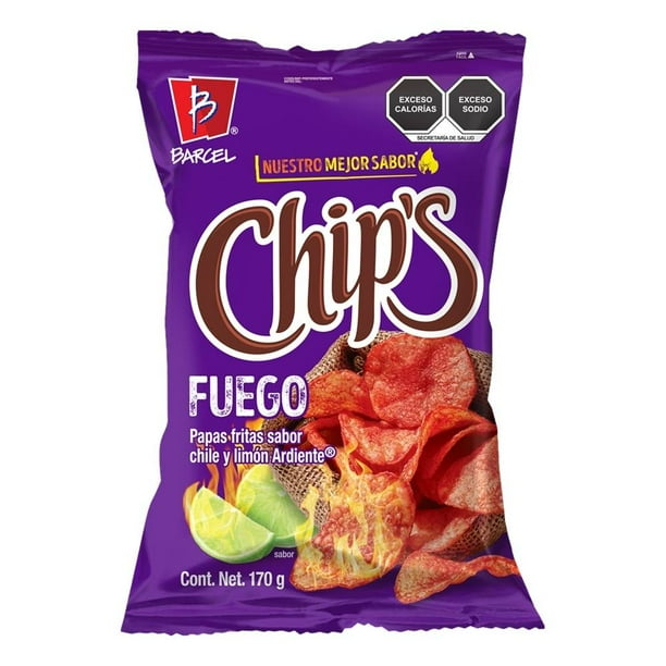 Papas fritas Barcel Chips sabor fuego 170 g | Walmart en línea