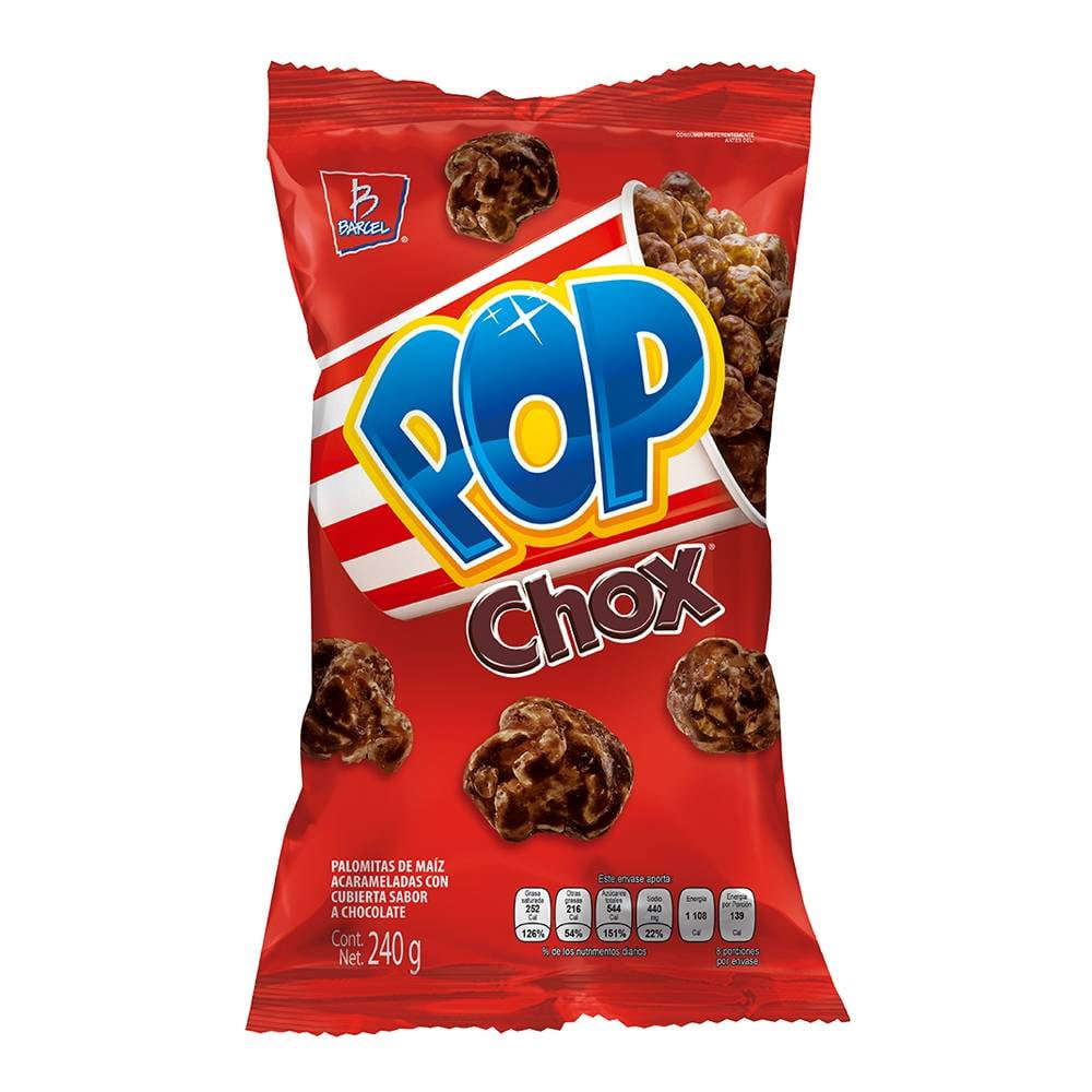 Palomitas de maíz Barcel chox pop acarameladas sabor chocolate 240 g ...