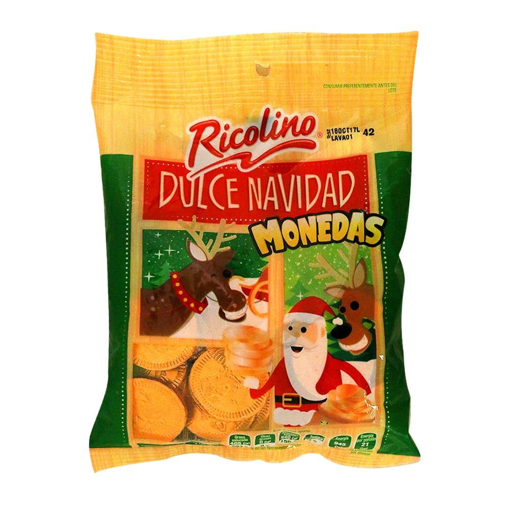 Monedas de chocolate Ricolino dulce navidad 180 g | Walmart en línea
