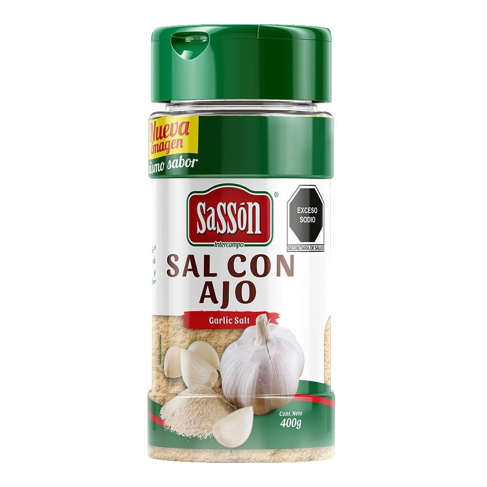 Sal con ajo Sassón 400 g || Bodega Aurrera Despensa a tu Casa