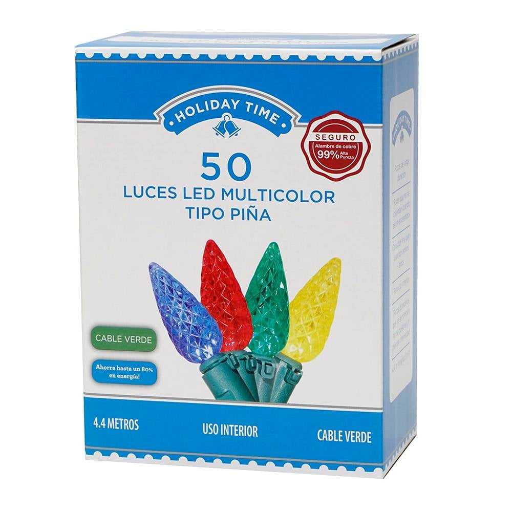 Luces Navideñas Holiday Time 50 LED Multicolor Tipo Piña 62-109M ...