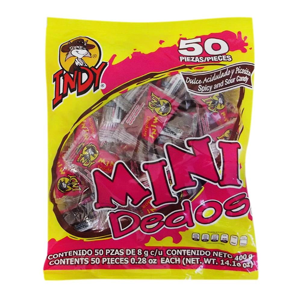 Mini dedos Indy acidulados y picositos 50 pzas | Walmart en línea