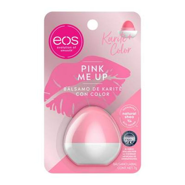 Bálsamo para labios Eos Karité + Color pink me up 7 g | Walmart en línea