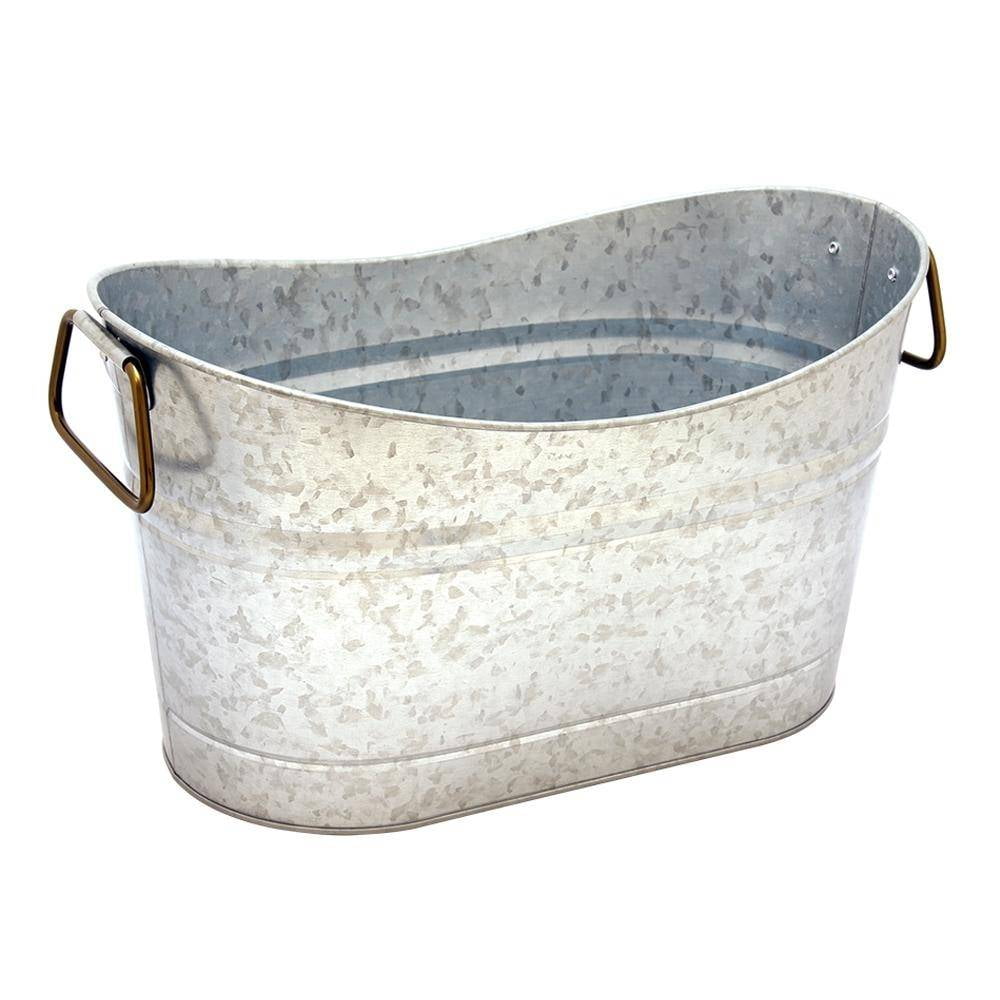 Hielera Galvanizada Better Homes Ovala de 39.5 x 24 x 22.8 cm | Walmart ...