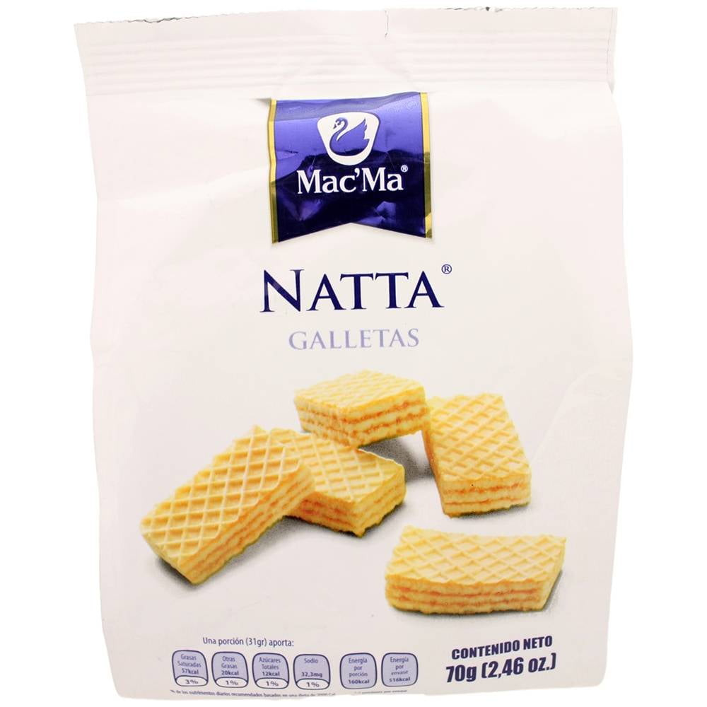Galletas Mac Ma Natta 70 g | Walmart en línea