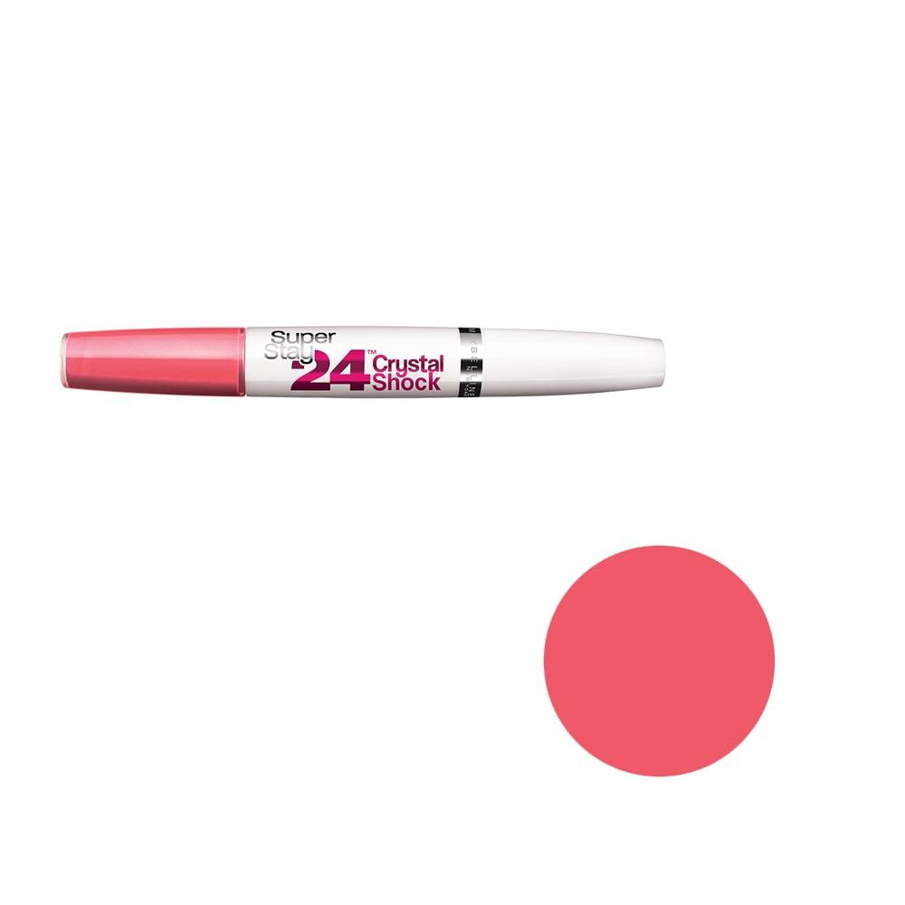 Labial Maybelline SuperStay 24 crystal shock 470 precious coral 1 pza ...