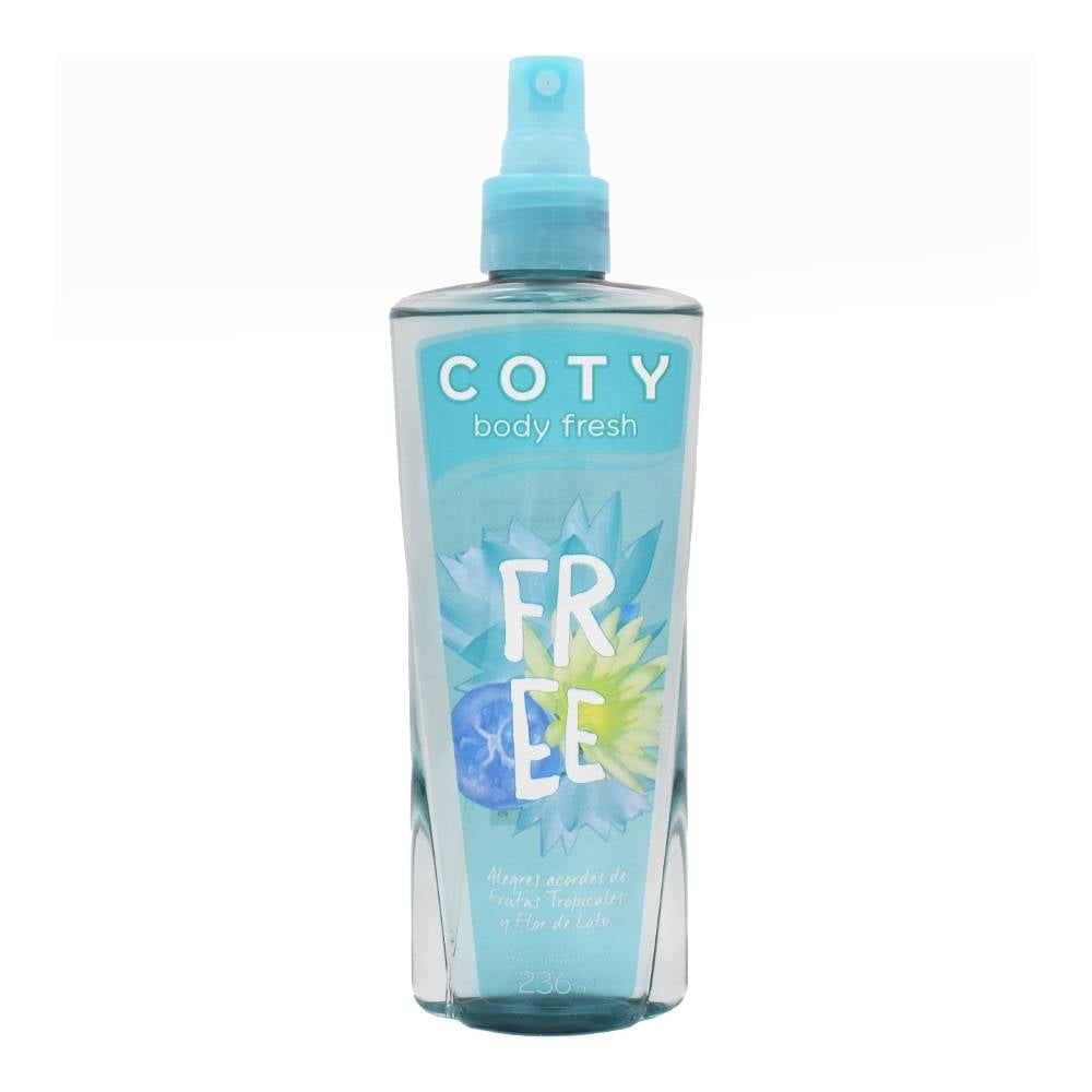 Fragancia corporal Coty body fresh free 236 ml | Walmart en línea