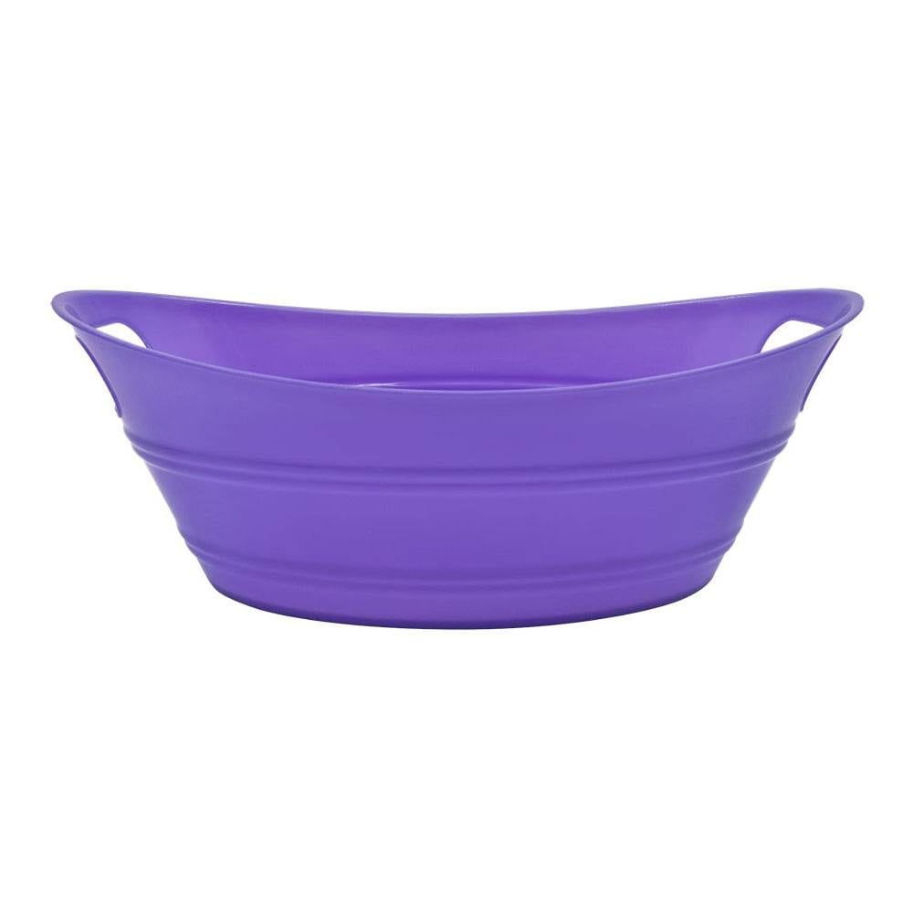 Mini Tina Multiusos Mainstays Ovalada Plástico Color Morado 490ml ...