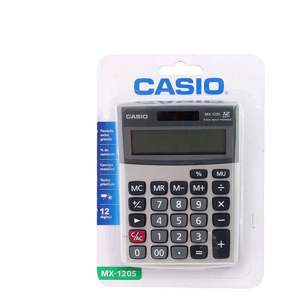Calculadora Casio electrónica dual MX 120S | Walmart en línea