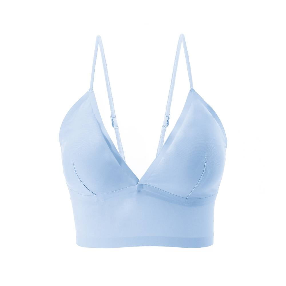 Brasier Secret Treasures Talla M Cuello V Liso Azul | Walmart en línea