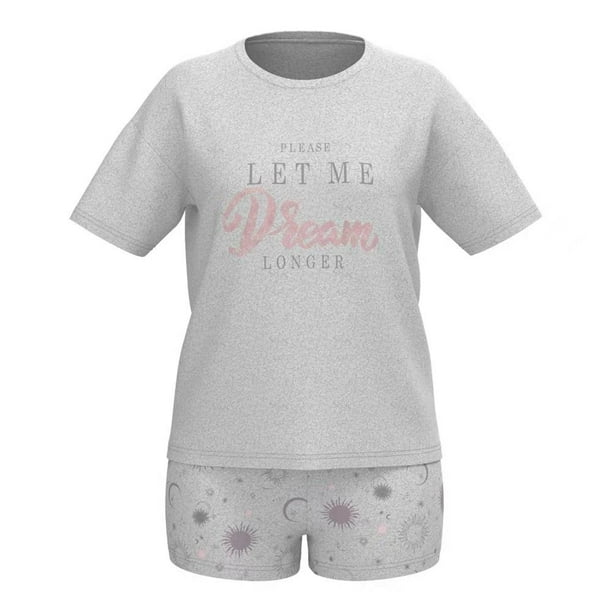 Pijama Secret Treasures Talla CH Let Me Dream Longer Gris | Walmart en ...