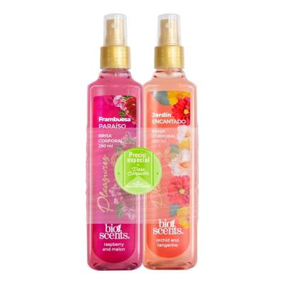 Fragancia corporal Bioscents raspberry melón y orchid tangerine 2 pzas ...