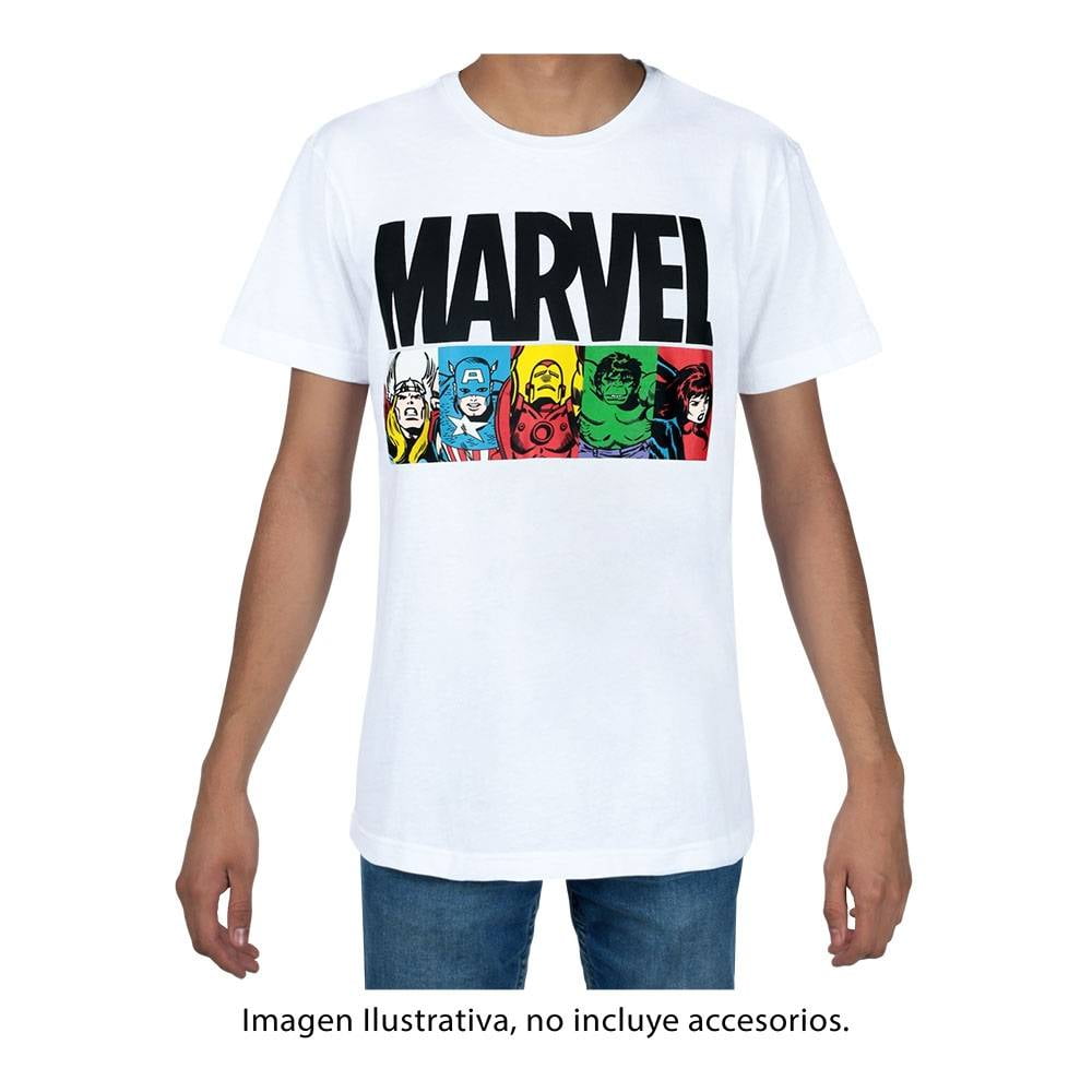 Playera Marvel Talla M Blanco | Walmart en línea
