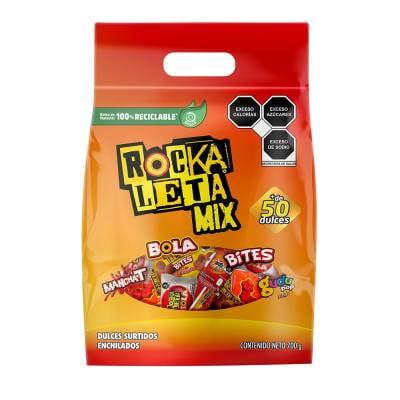 Dulce enchilado Sonric's Rockaleta mix 1 paquete con 40 pzas | Walmart ...