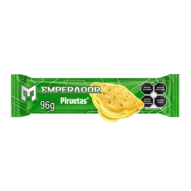 Galletas Gamesa Emperador Piruetas relleno sabor limón 96 g | Walmart ...