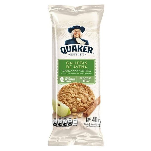 Galletas de avena Quaker sabor manzana y canela 40 g | Walmart en línea