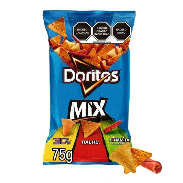 Botana Sabritas Doritos Mix Queso, chile y limón 75 g | Walmart en línea