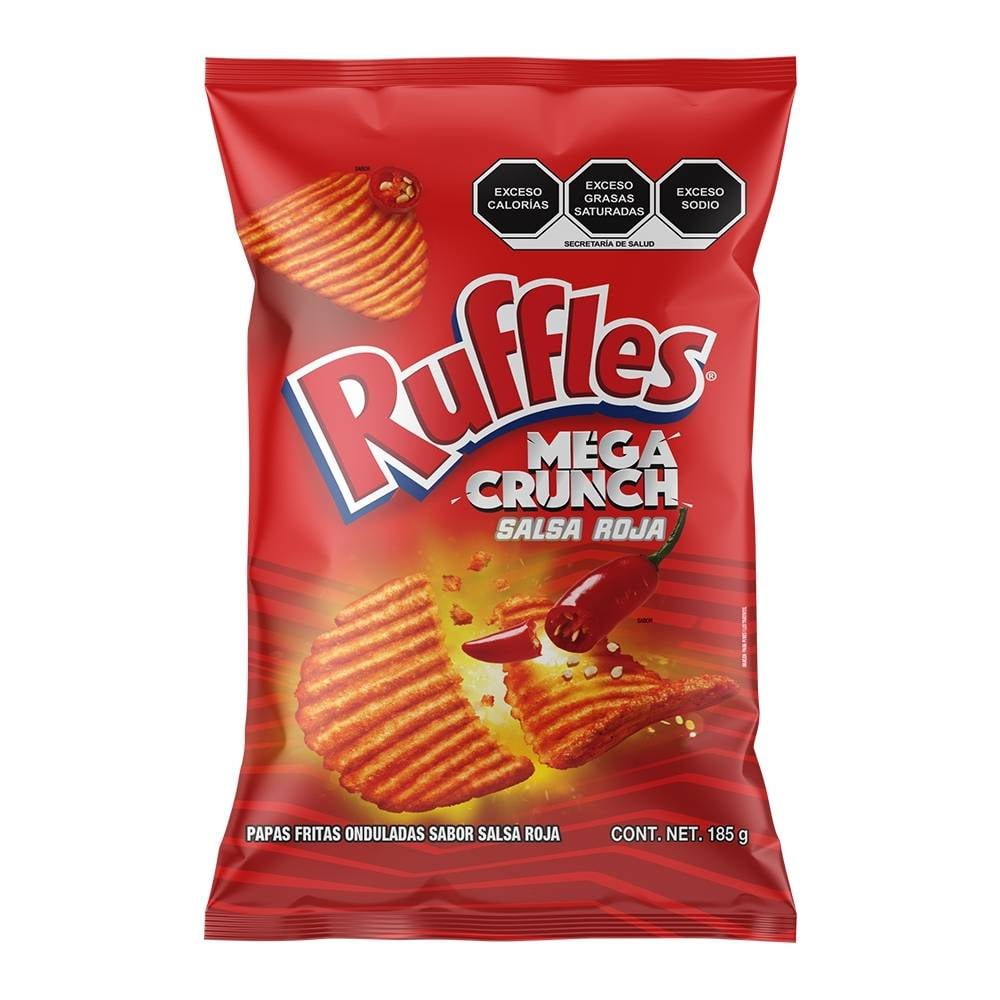 Botana Ruffles Mega Crunch Sabor Salsa Roja 185 G Walmart En Línea