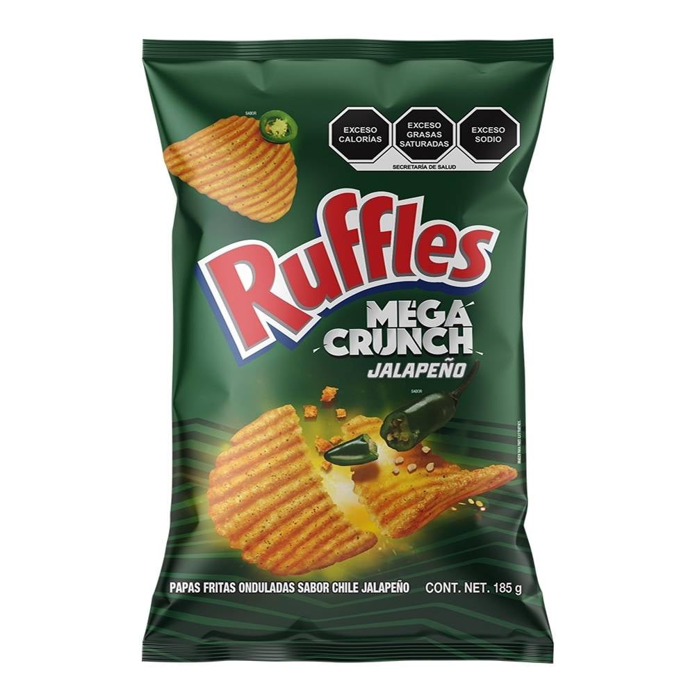 Botana Ruffles mega crunch sabor jalapeño 185 g | Walmart en línea
