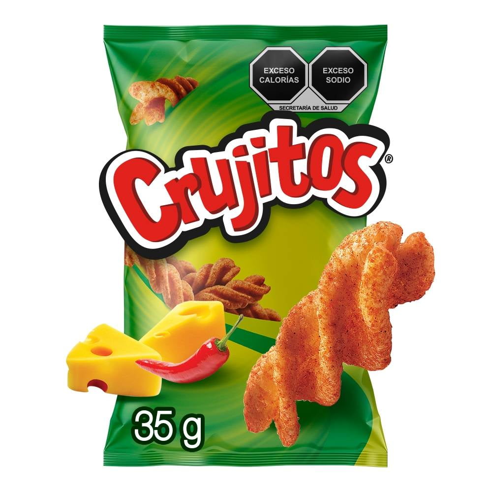 Botana Crujitos sabor queso y chile 35 g || Bodega Aurrera Despensa a ...